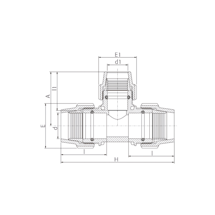 Supistava T kappale 40 X 25 X 40 Ulefos FI Supistava T kappale 40 X 25 X 40 Ulefos FI